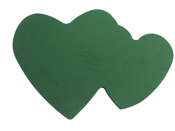 OASIS® Valentine's Double Hearts is a precut heart shaped floral foam ...