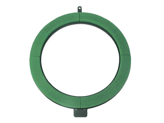 OASIS® Jumbo Wreath is a pre-cut rings floral foam with plastic part ...