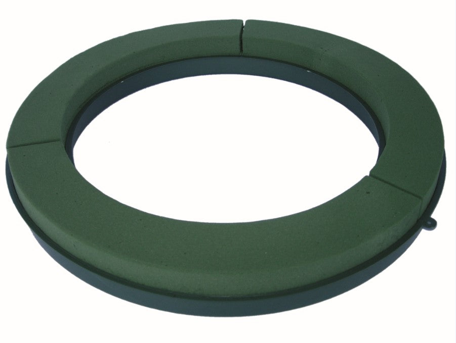 Oasis 400MM Naylorbase Ring is a pre-cut rings floral foam with plastic ...