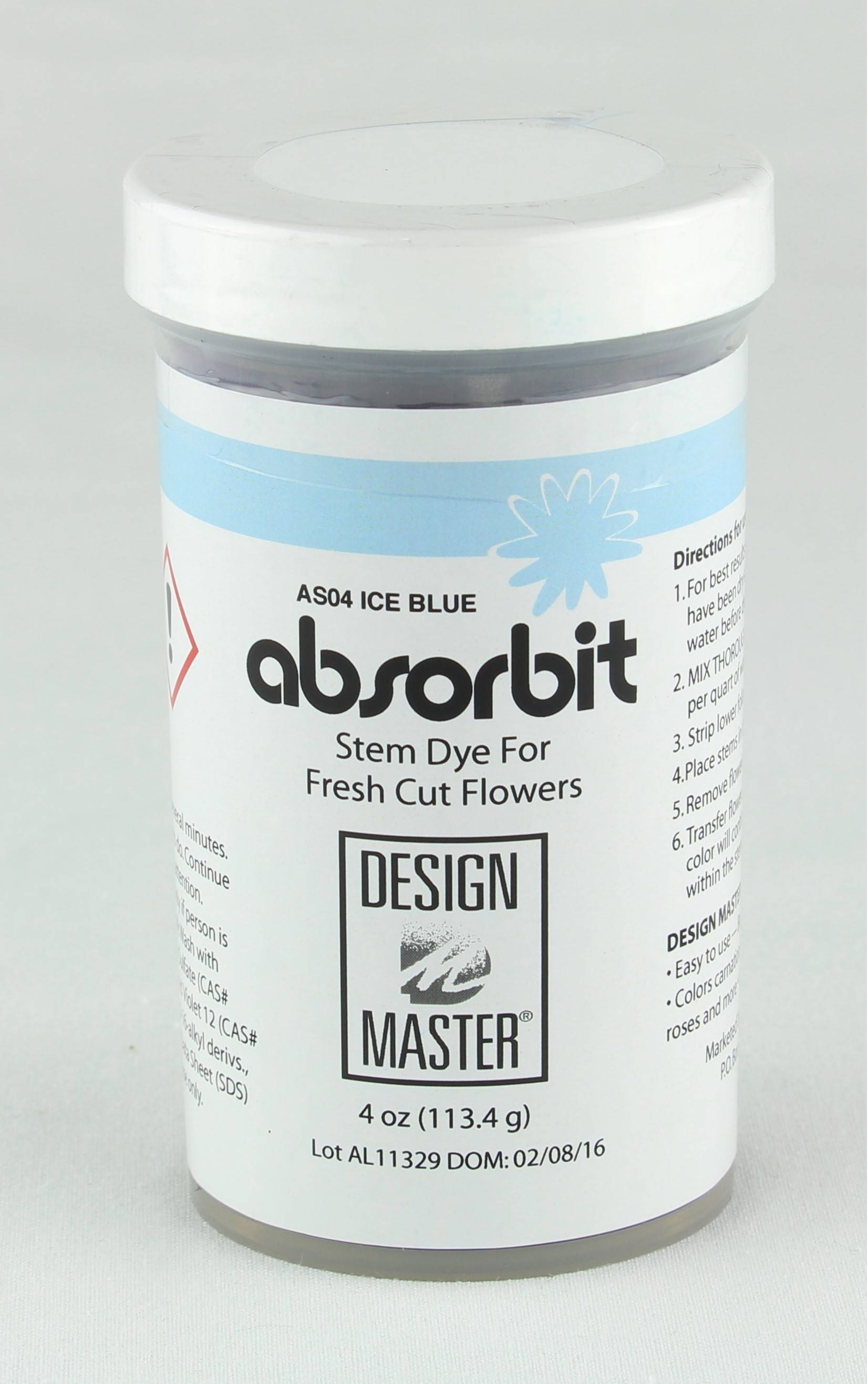 Absorbit Dye is a powder that mixed with water for color flowers ...