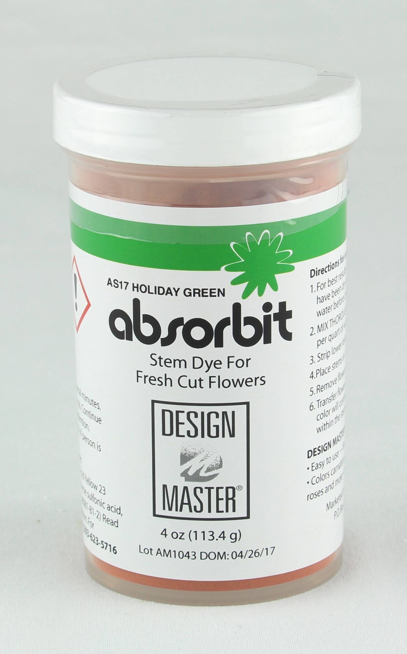 Absorbit Dye is a powder that mixed with water for color flowers ...