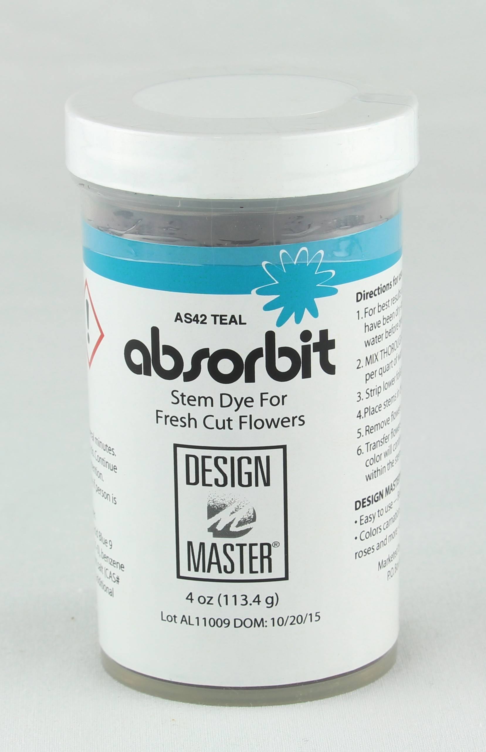 Absorbit Dye is a powder that mixed with water for color flowers ...