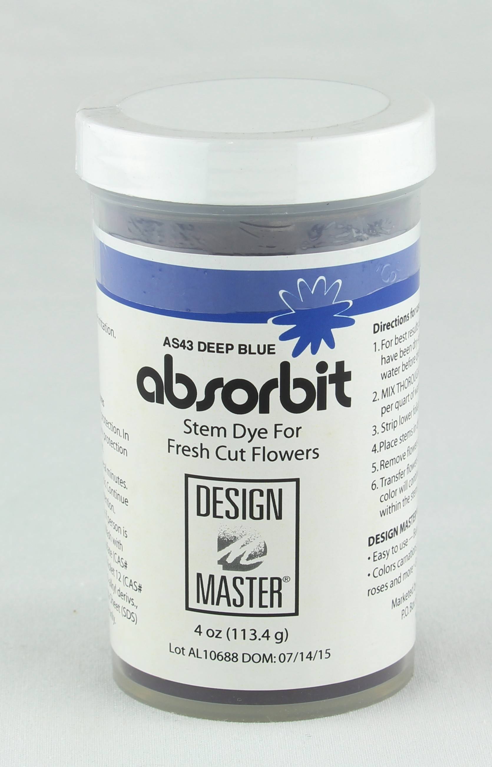 Absorbit Dye is a powder that mixed with water for color flowers ...